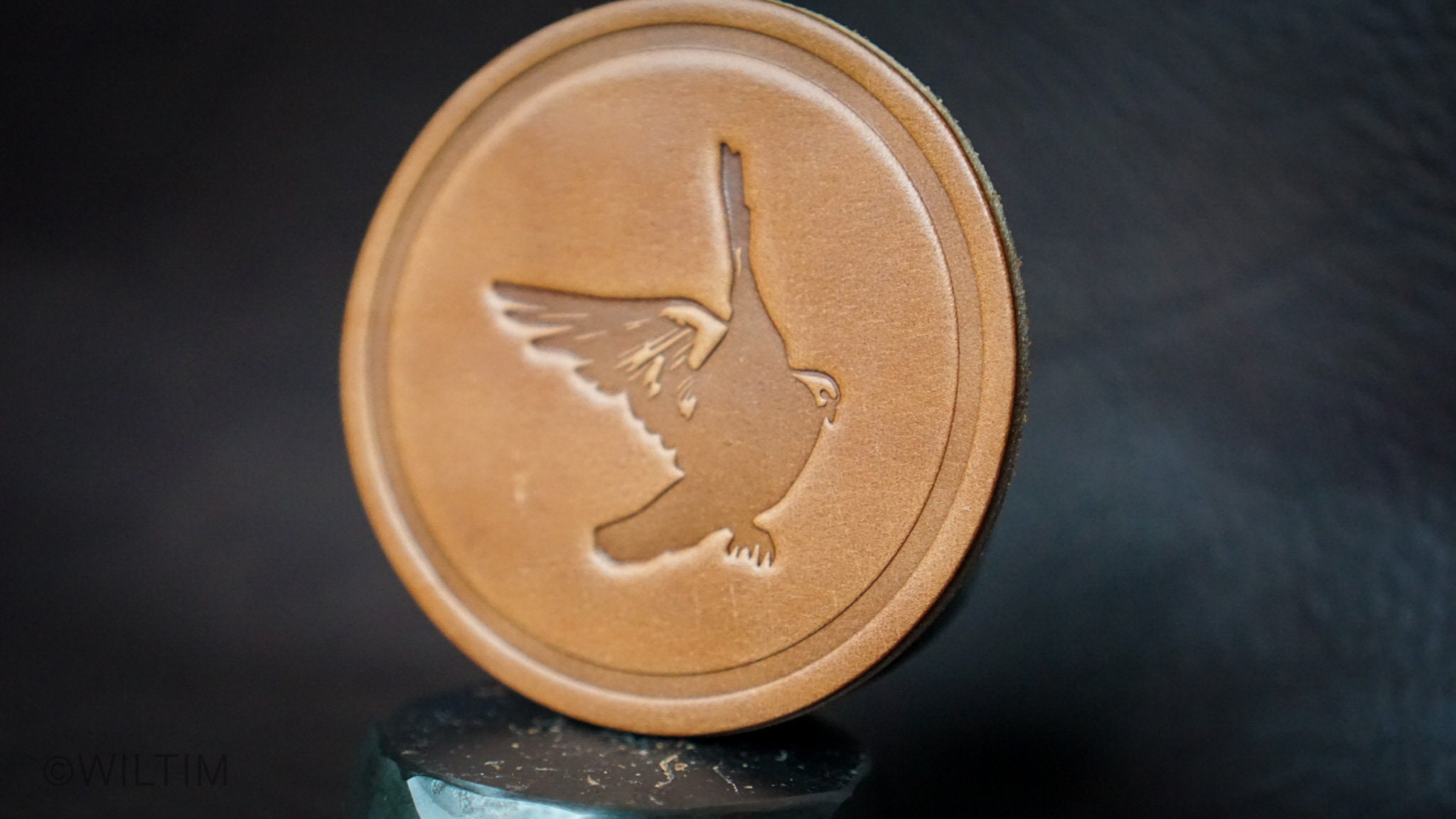 Full Grain Leather Coasters, Wildlife Coasters, Hunter Coasters, Real ...