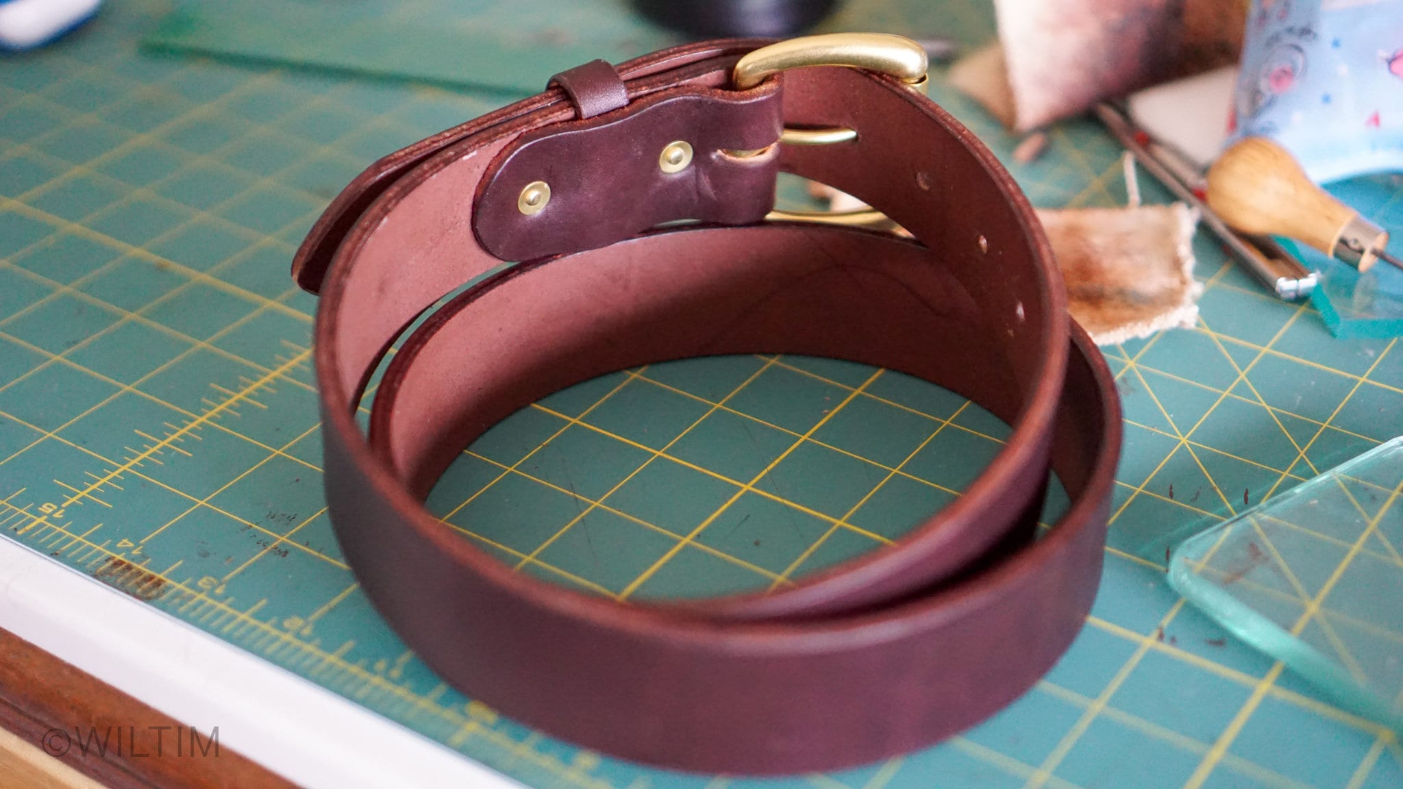 Full Grain Leather Belt: 1.5" Wickett and Craig or J&FJ Bakers Leather ...