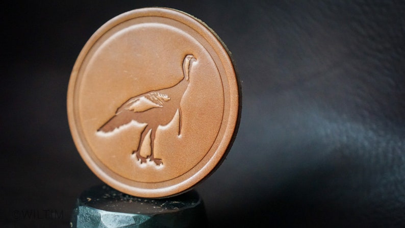 Full Grain Leather Coasters, Wildlife Coasters, Hunter Coasters, Real ...