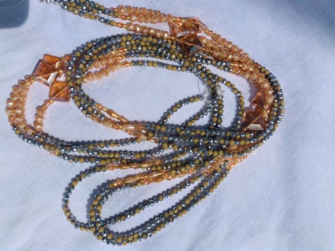 Crystal Waist Beads/ Woman Waist Beads/ Waist Beads/ Ghanaian - Etsy