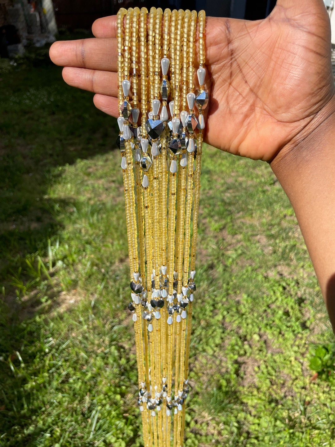 Frosted Waist Bead/ Waist Beads/ Crystal Waist Beads/ Women Waist Beads ...