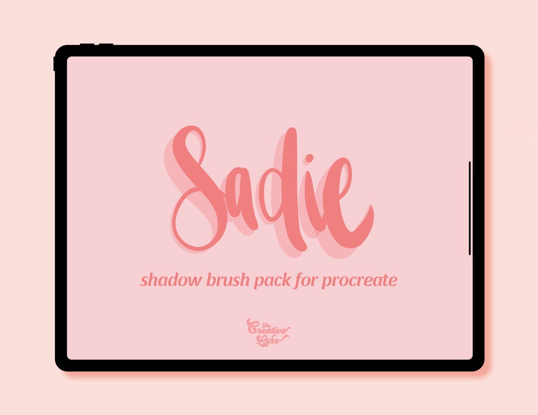 Sadie Shadow Lettering Brushes for Procreate | Brush Set X3 ...