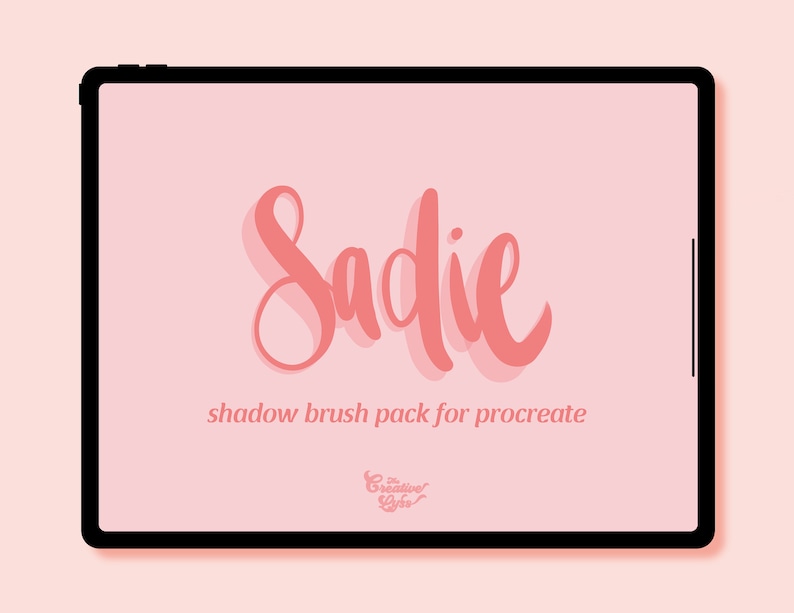 Sadie Shadow Lettering Brushes for Procreate | Brush Set X3 ...