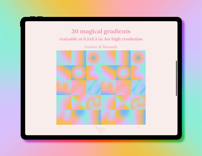 Magical Pastel Gradients/backgrounds | 30 Gradients | Digital Assets ...