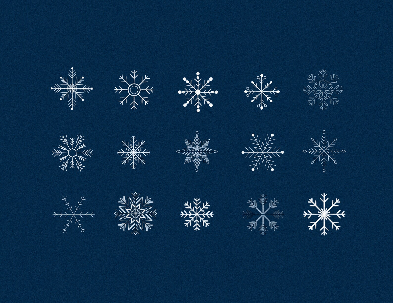 Snowflake Stamp Brushes for Procreate | 15 Stamps | Snowflakes ...