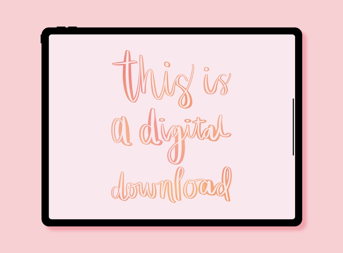 Abby Calligraphy Outline Brush for Procreate Pressure - Etsy