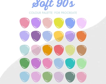 Vintage Parlour Color Palette for Procreate 30 Colours/swatches iPad ...