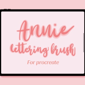 Annie Shadow Lettering Brush for Procreate | Shadow Brush | Digital ...