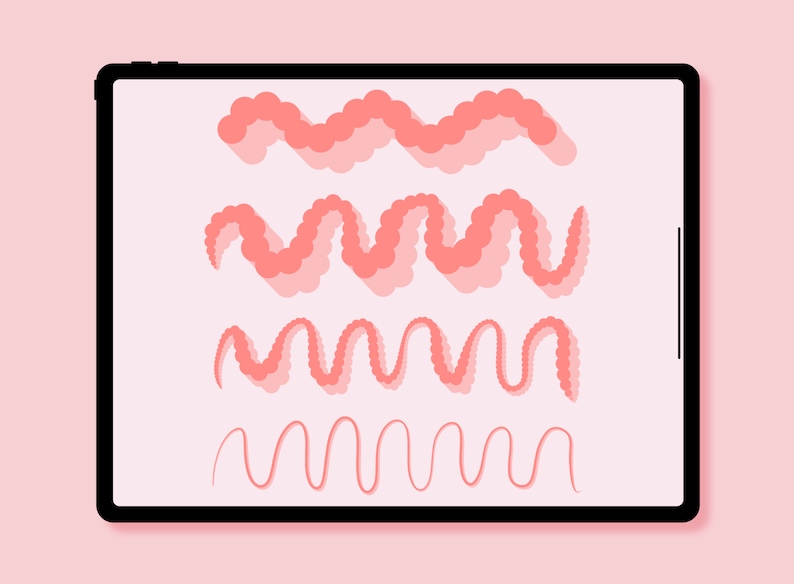 Coco Scalloped Lettering/calligraphy Brush for Procreate | Creative ...