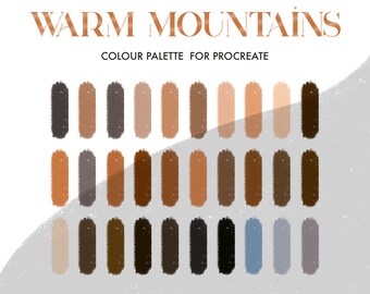 Cool Summer Colour Palette for Procreate 30 Colours/swatches - Etsy