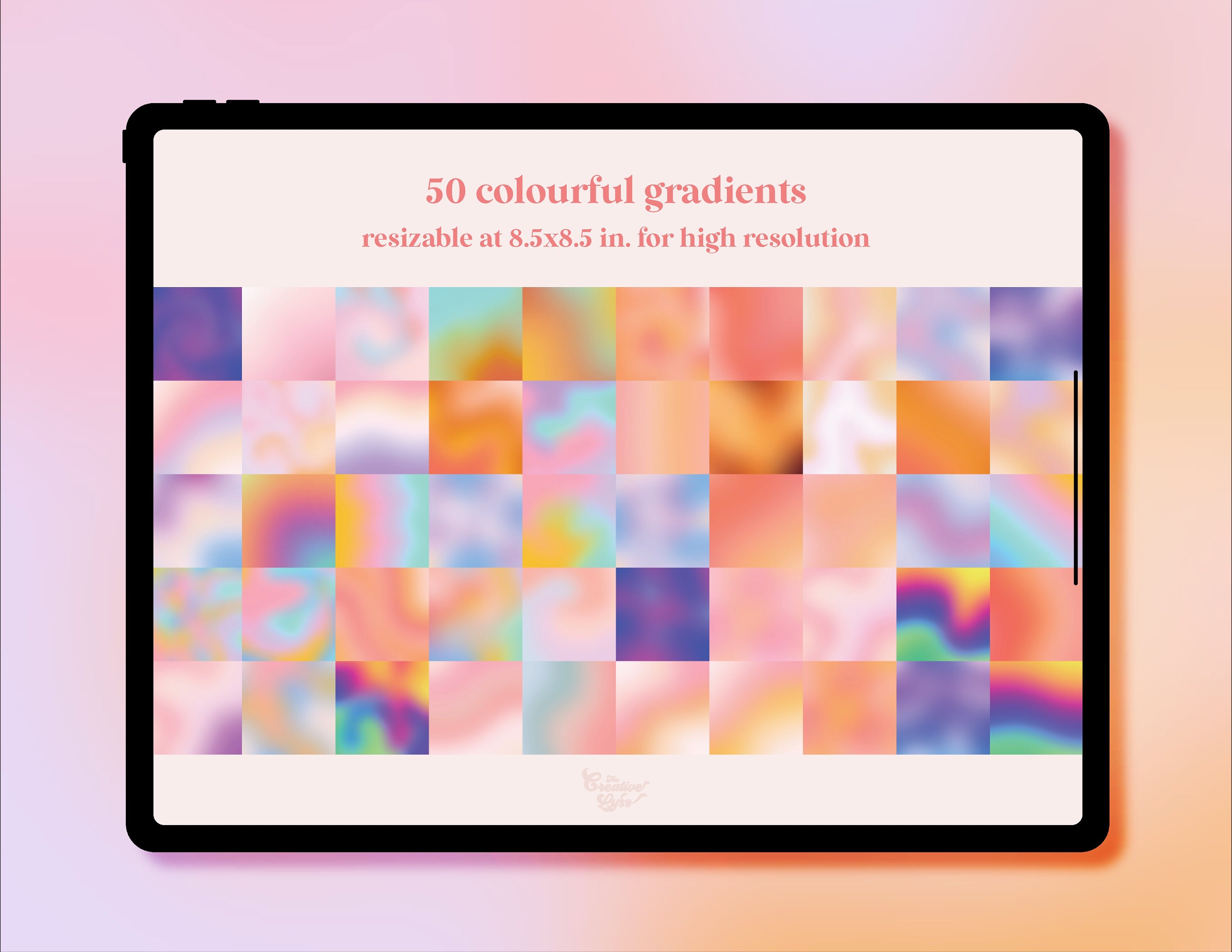 Colourful Gradients/backgrounds | 50 Gradients | Digital Assets ...