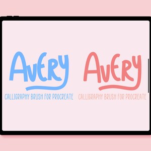 Avery Calligraphy Brushes for Procreate | Boxy and Uniformly Sized ...