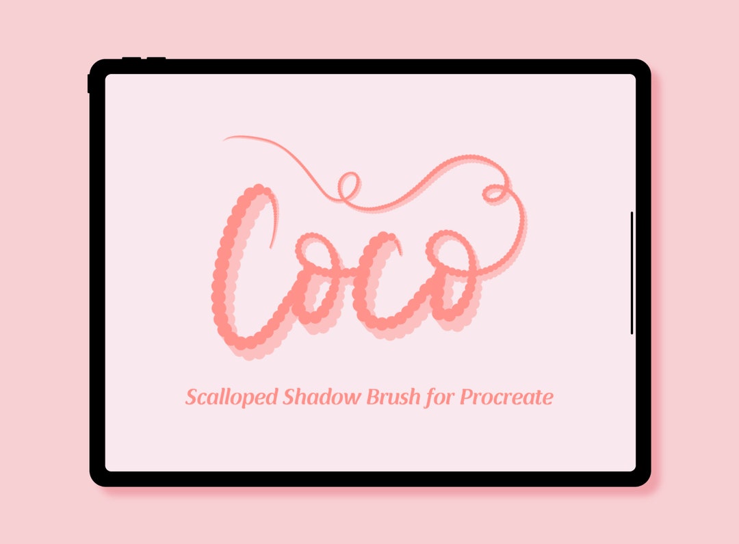 Coco Scalloped Lettering/calligraphy Brush for Procreate | Creative ...