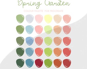 Flower Garden Colour Palette - Etsy