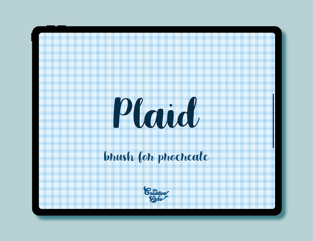 Plaid Brush for Procreate | Fabric Print Brush/texture | Plaid Texture ...