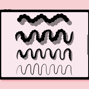 Coco Scalloped Lettering/calligraphy Brush for Procreate | Creative ...