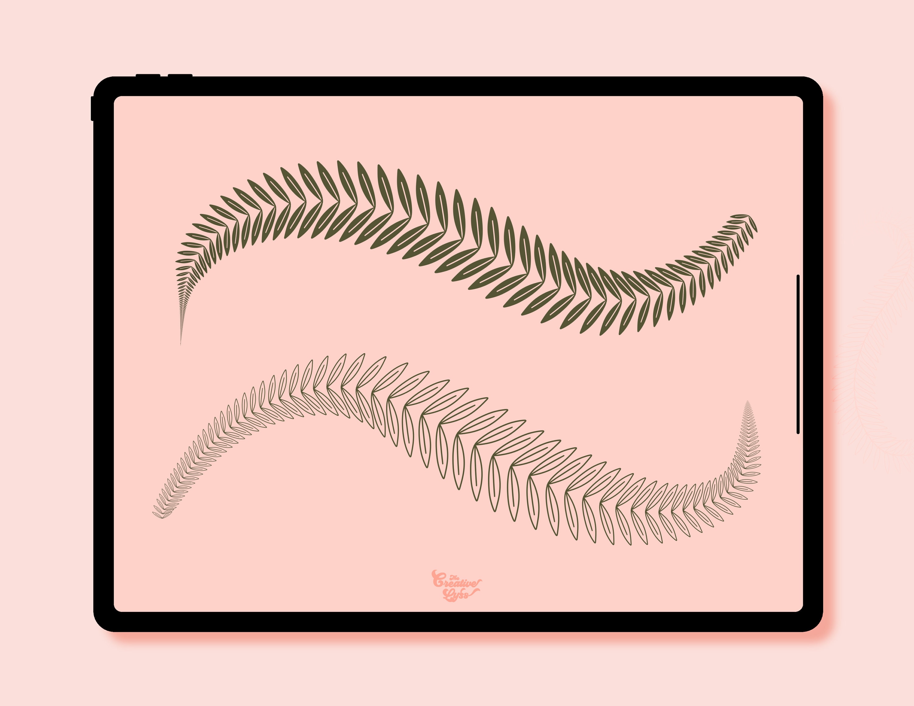 Fleur Leaf/fern Brush Bundle for Procreate 10 Brushes Fern/leaf ...