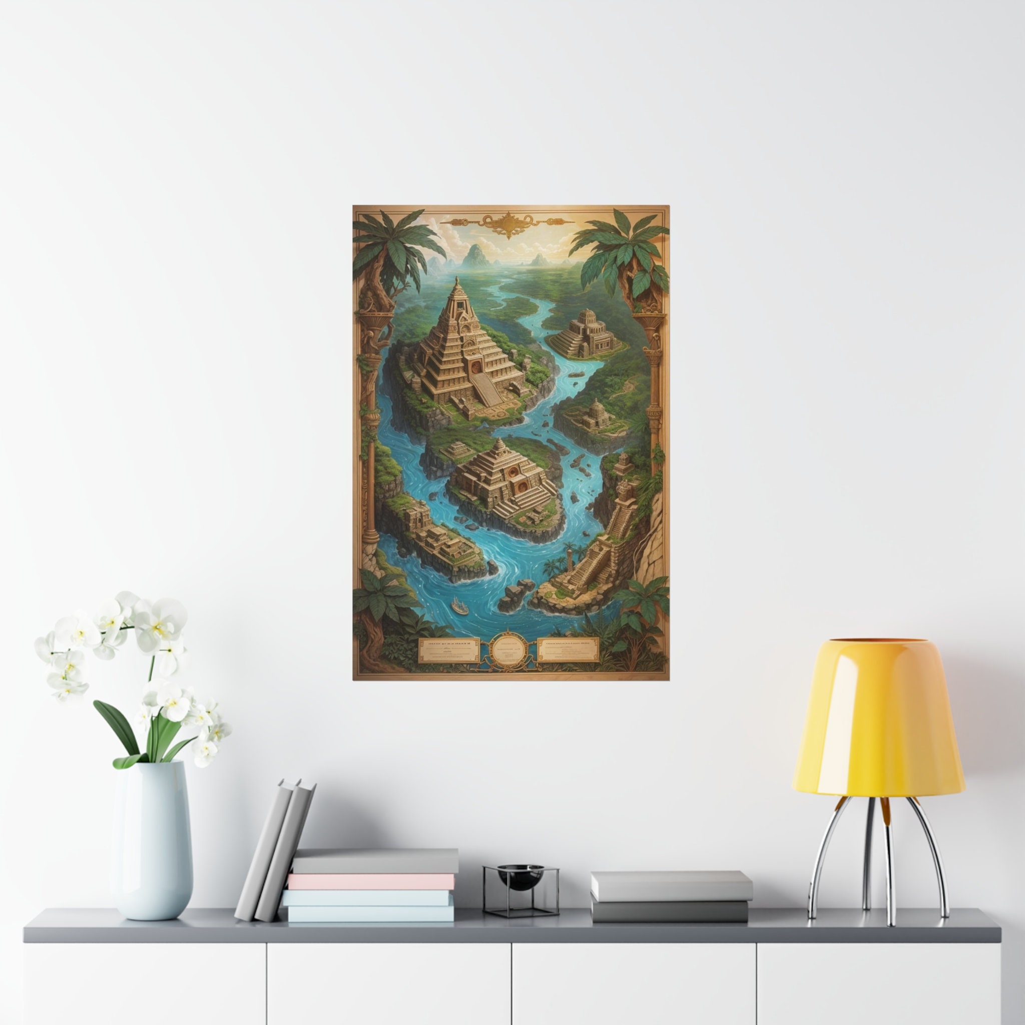 Mythical Lost City Map Posters - Etsy
