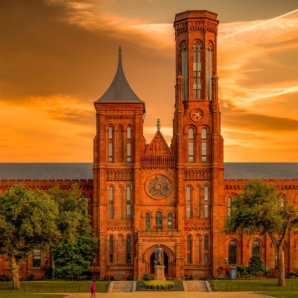 Dc Smithsonian Castle Art - Etsy