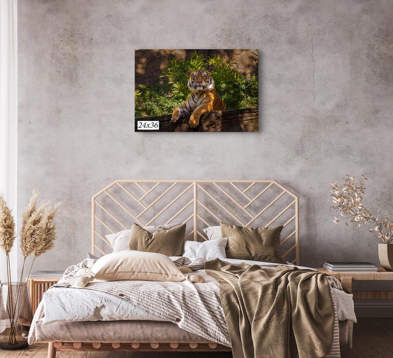 Bengal Tiger Wall Art Print – Wildlife Jungle Safari Animal Fine Art ...