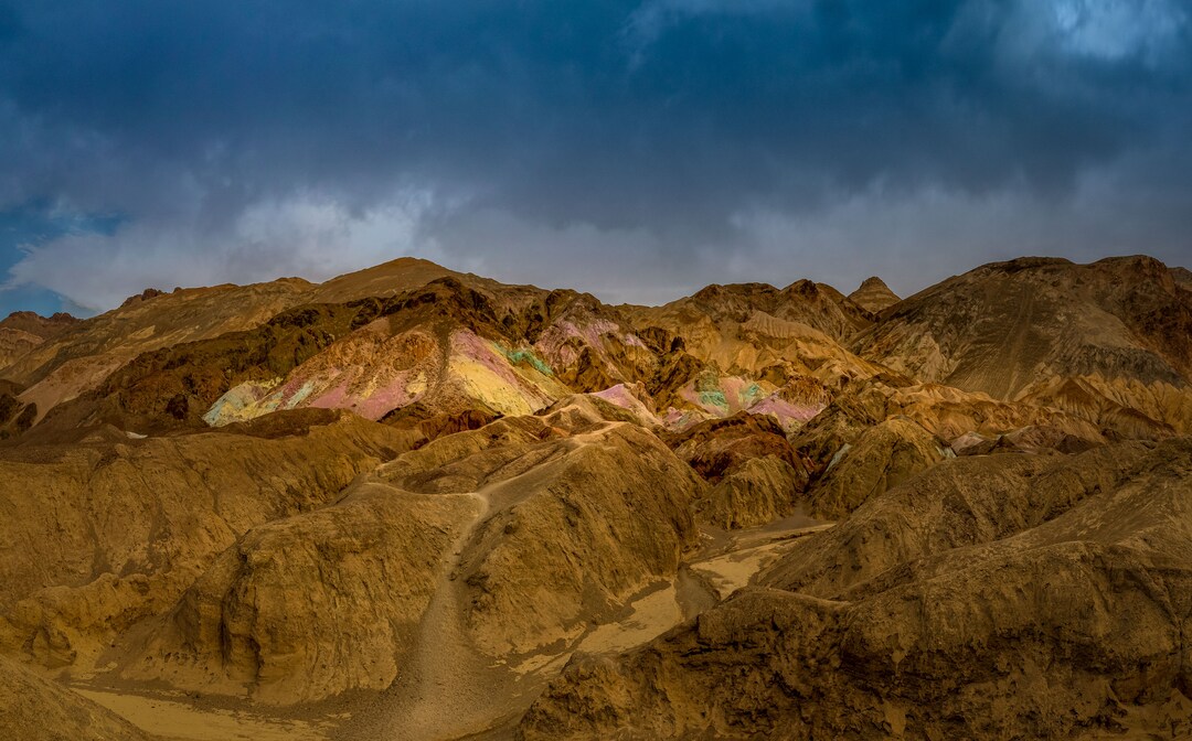 California Death Valley Artist Palette Art Canvas Wall Print , Ready to ...