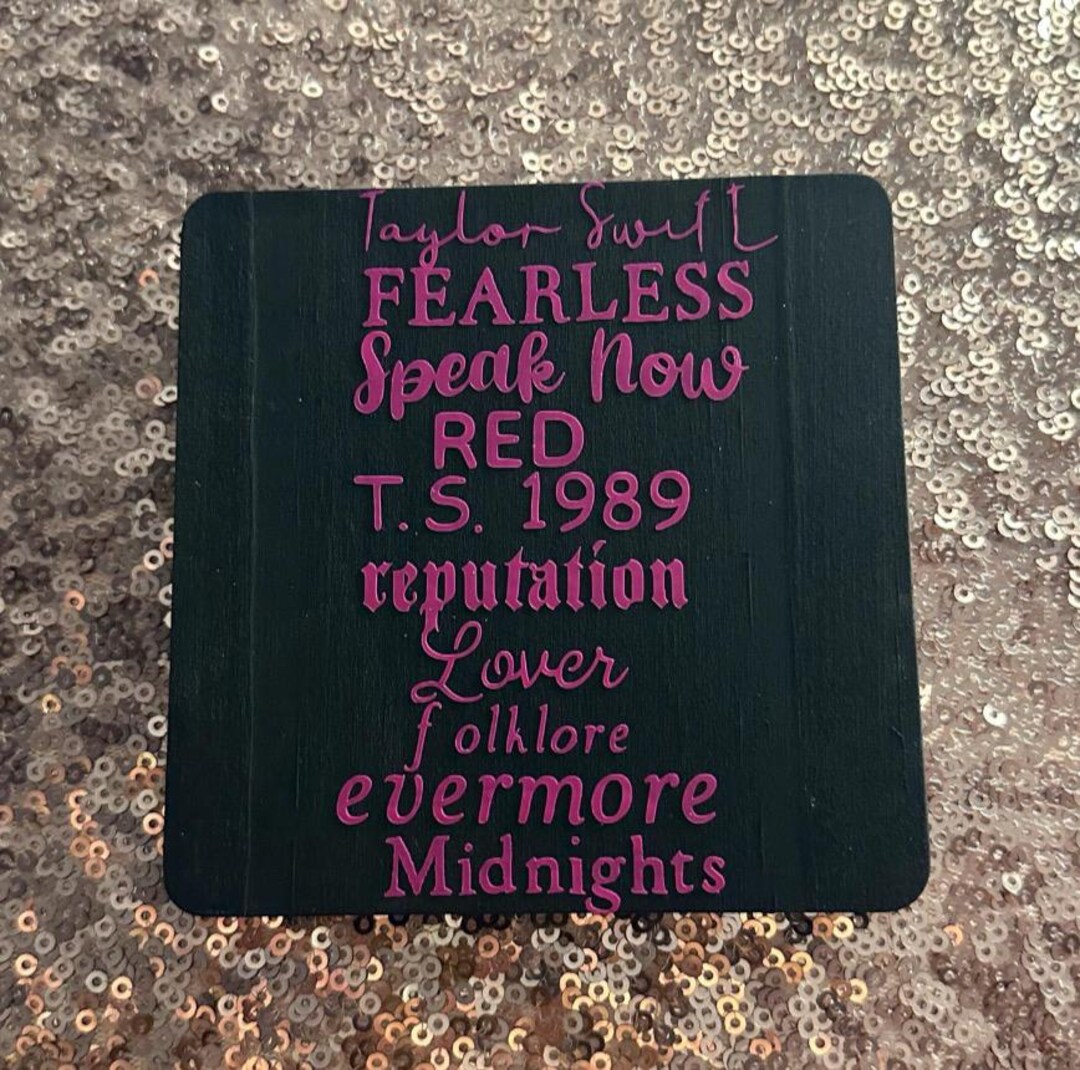 Taylor Swift Hand Painted Coaster Swifties Unite TS Swifty ERAS Tour ...