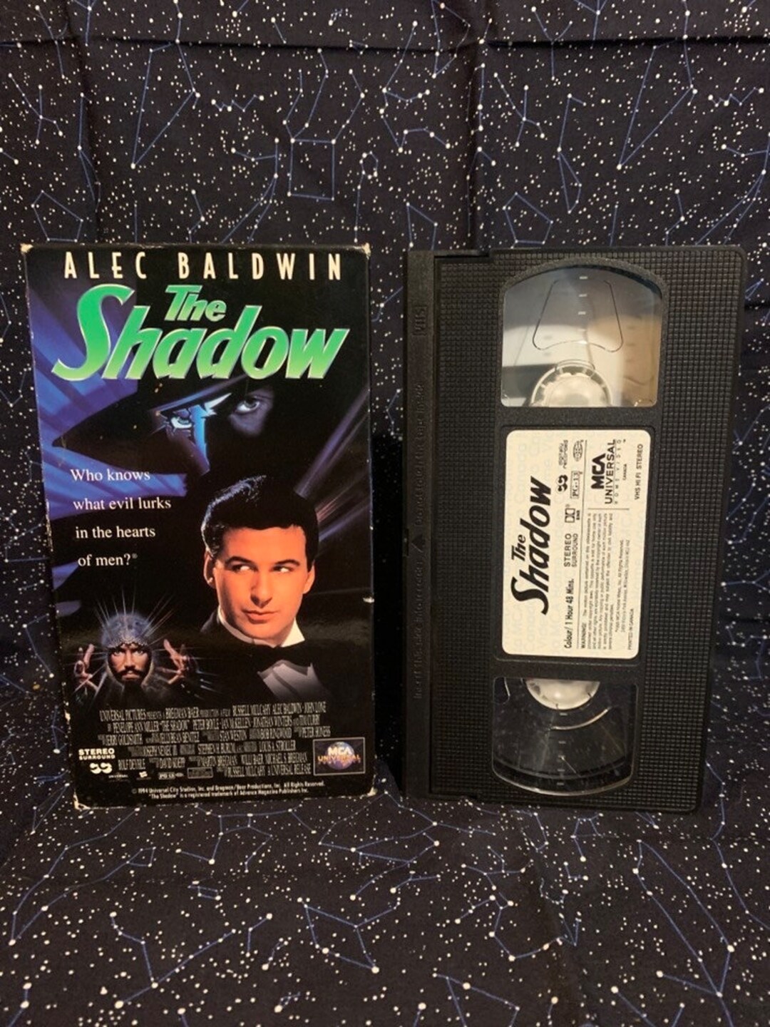 The Shadow VHS Comic Book Movie Alec Baldwin - Etsy