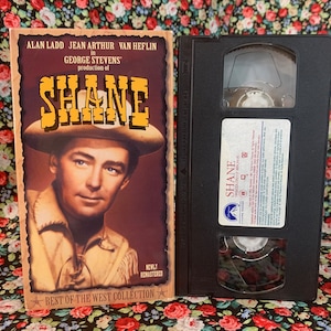Shane 1953 VHS Western Movie, Alan Ladd - Etsy