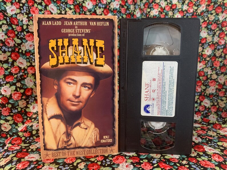 Shane 1953 VHS Western Movie, Alan Ladd - Etsy