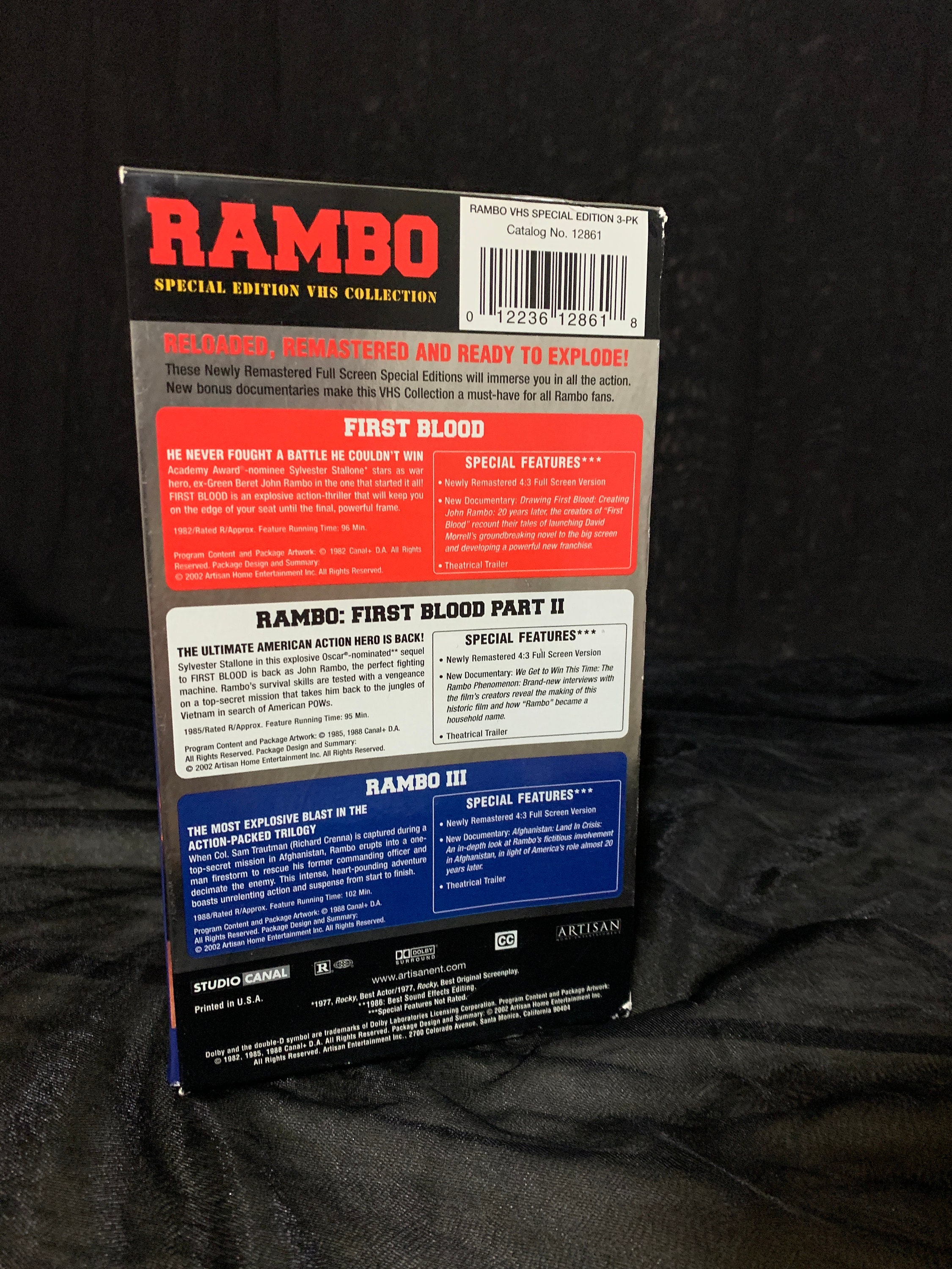 80s ACTION VHS Rambo Trilogy, Bourne Identity Miniseries, Red Dawn, Top ...