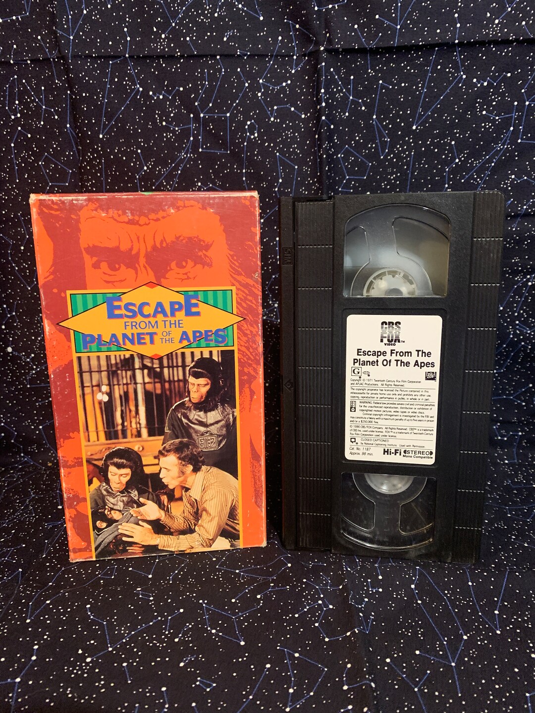 Escape From the Planet of the Apes VHS CBS Fox Release Sci Fi Movie - Etsy