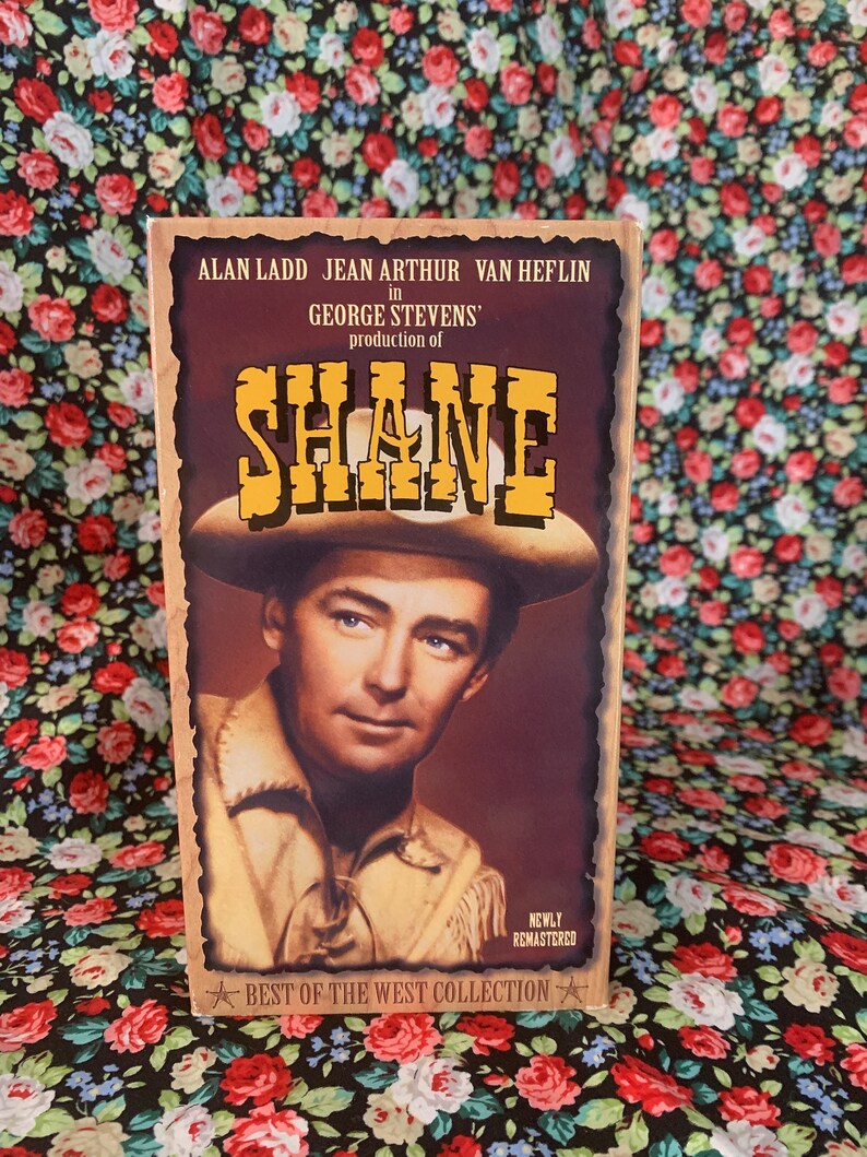 Shane 1953 VHS Western Movie, Alan Ladd - Etsy
