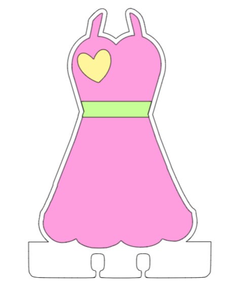 Dress Memory Dex Card, Digital, Cut File SVG, PNG - Etsy
