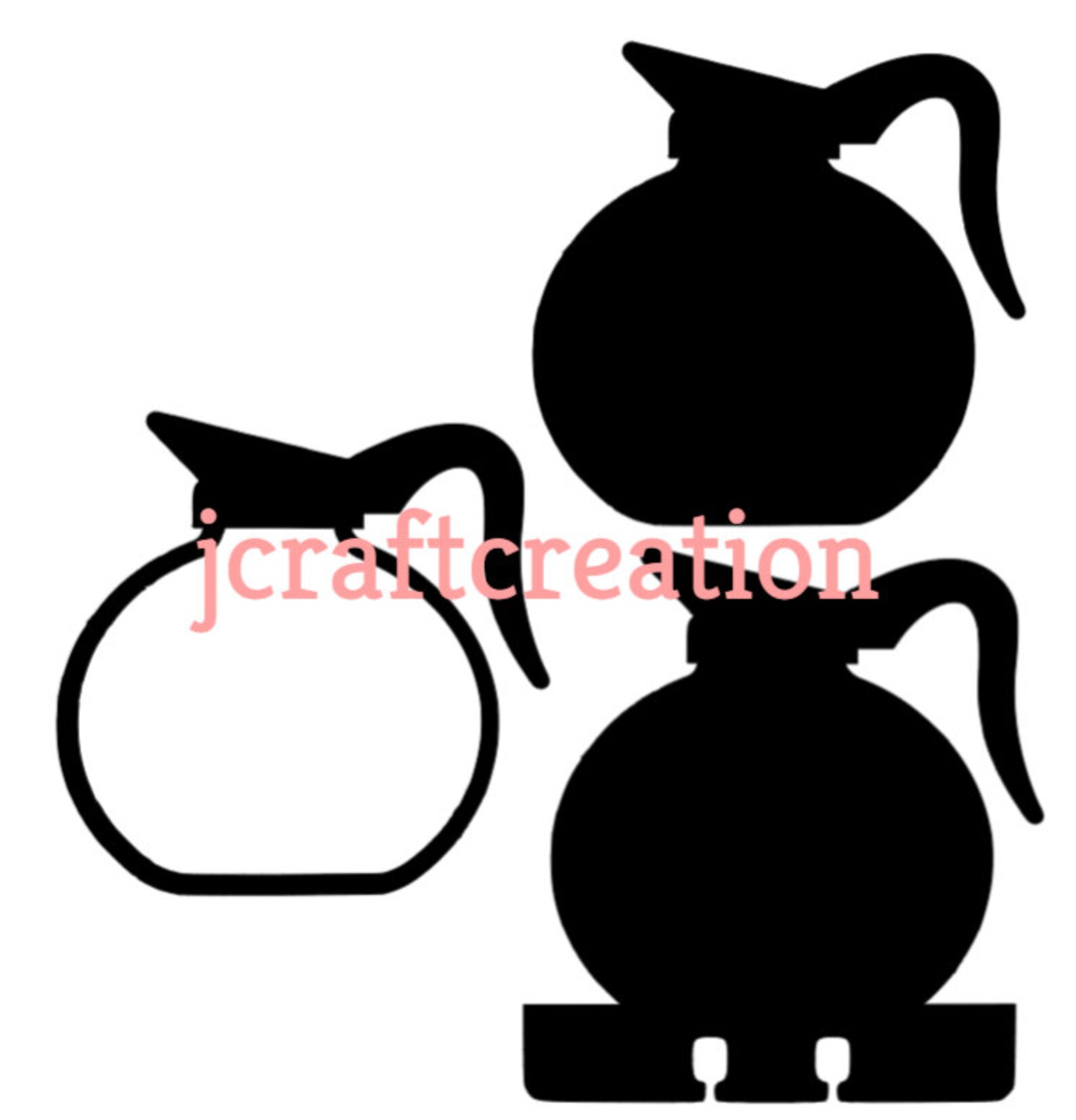 Coffee Pot Shaker, Memory Dex Card, Digital, Cut File SVG, PNG - Etsy
