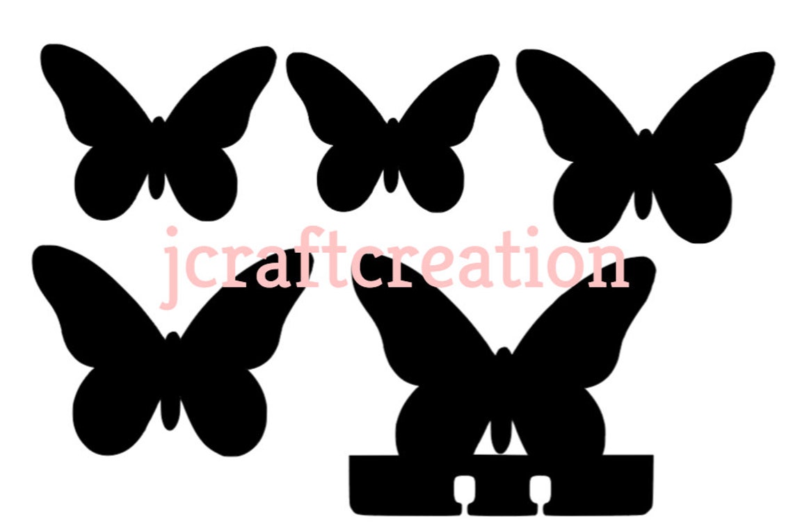 Butterfly Memory Dex Card Digital Cut File SVG PNG - Etsy