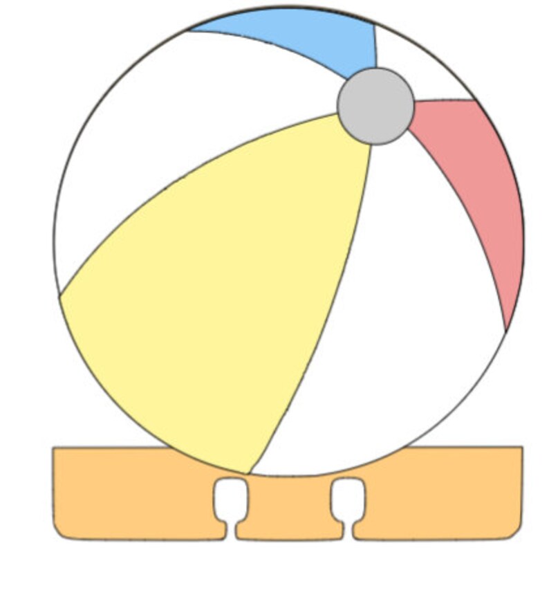 Beach Ball Memory Dex Card, Digital, Cut File SVG, PNG - Etsy