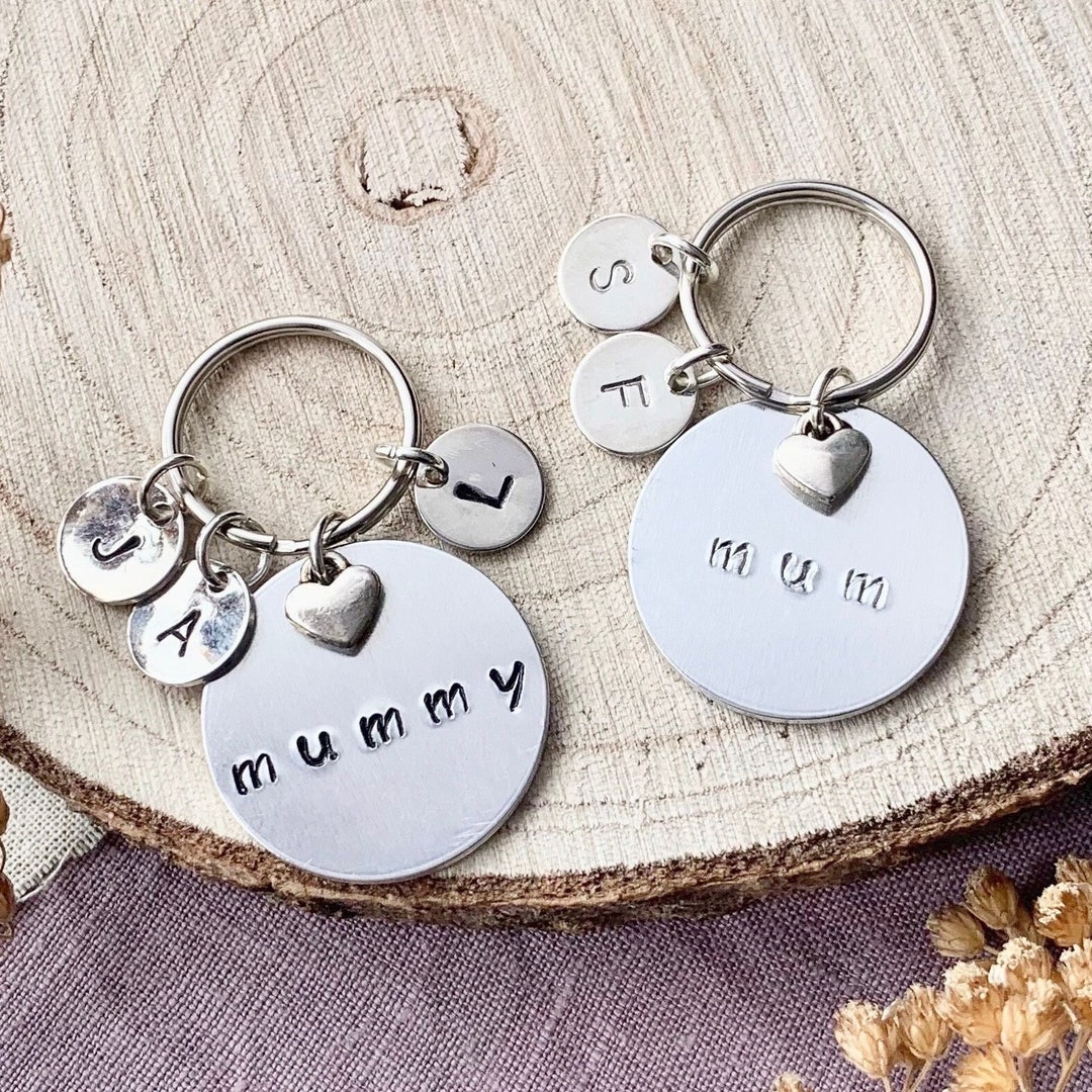 Personalised Silver Mum Keyring With Children’s Initials - Mummy ...