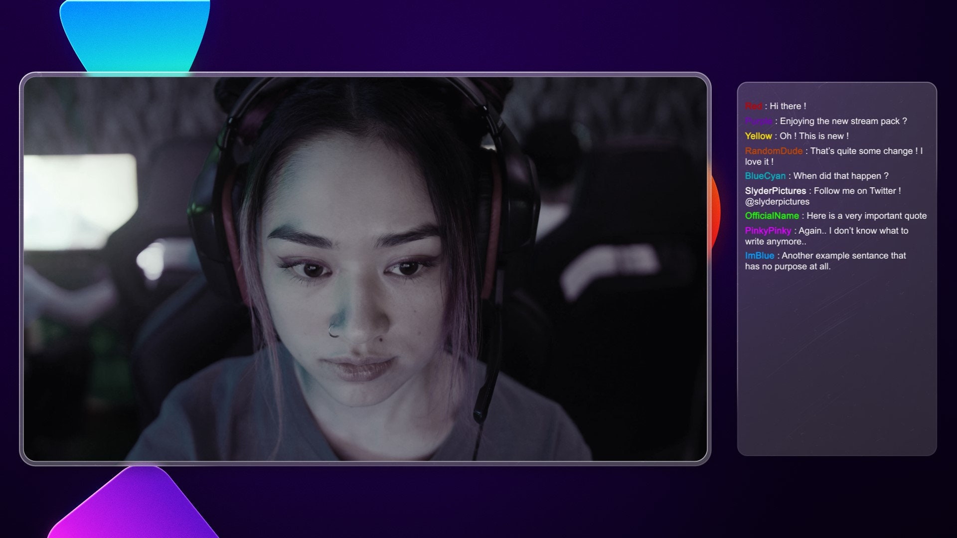 Animated Stream Pack / Stream Package / Overlays / Twitch Assets "glass ...