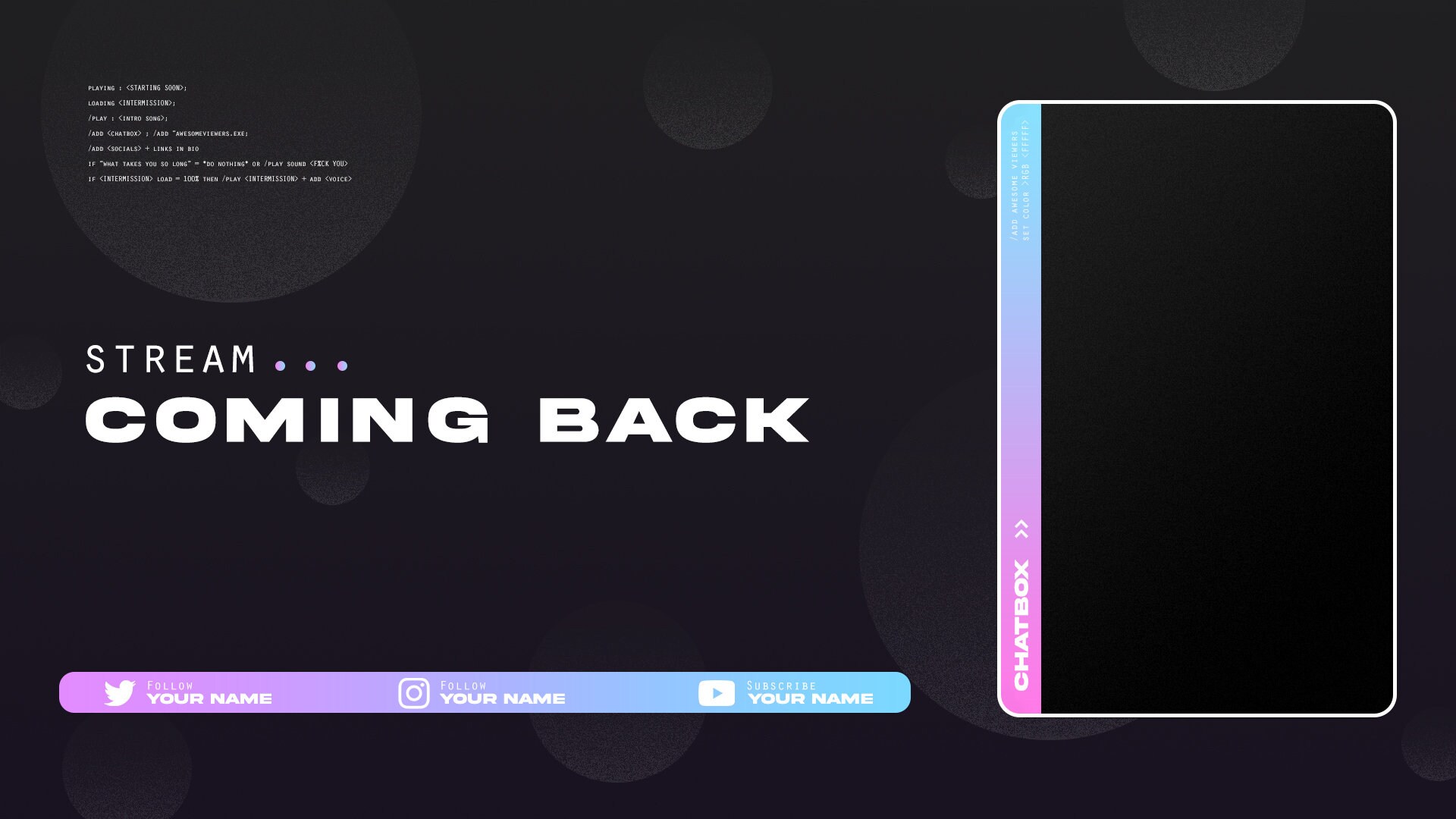 Stream Pack / Animated Stream Package / Overlays / Twitch Assets "sweet ...