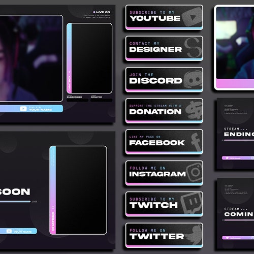 Stream Pack / Animated Stream Package / Overlays / Twitch - Etsy
