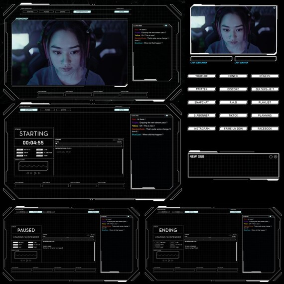 Animated Stream Pack / Stream Package / Overlays / Twitch - Etsy