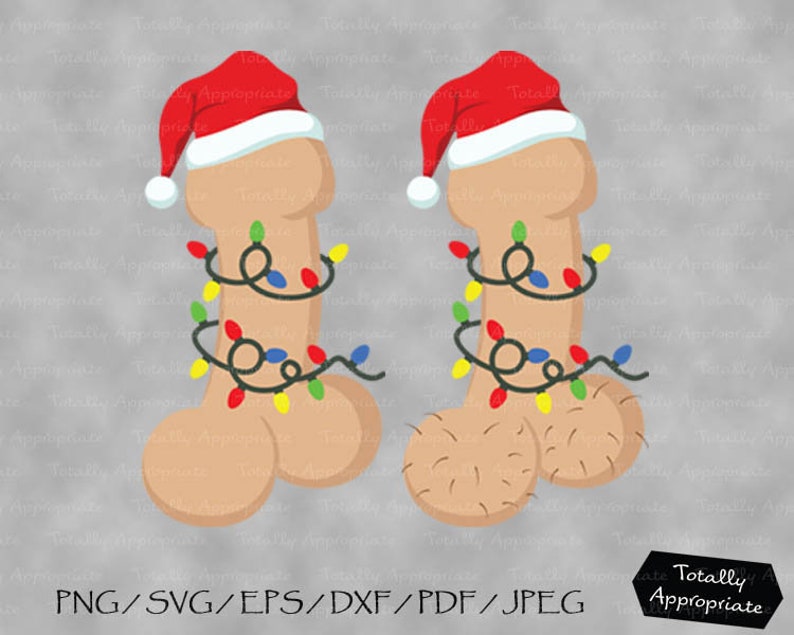 Christmas Penis Clip Art Male Genitals Santa Penis With Etsy