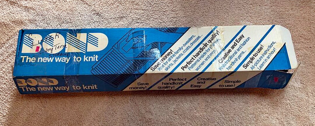 Vintage Bond Classic Knitting Machine & Accessories, Complete in ...