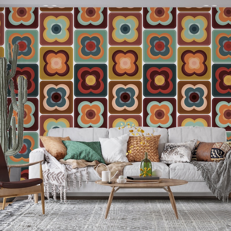 Patterned Wallpaper - Etsy