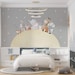 Cute Animals on the Moon Wallpaper. Animals Kids Mural. Sky ...