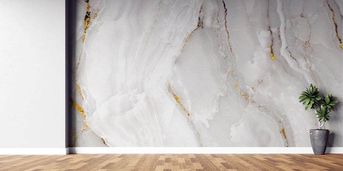 Modern Marble Wallpaper. Marble Pattern Living Room Kitchen - Etsy