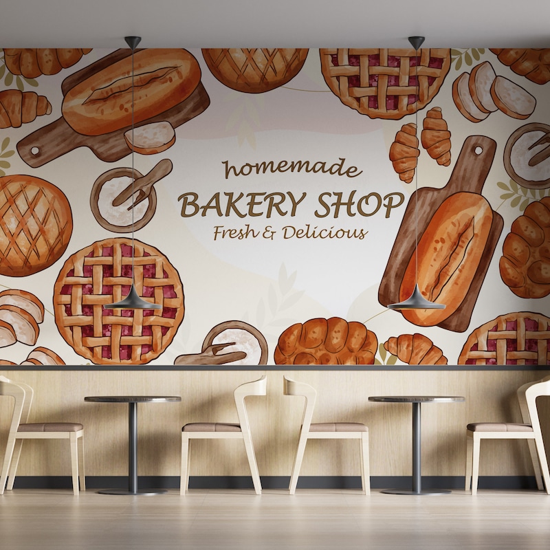 Coffee Kitchen Wallpaper - Etsy