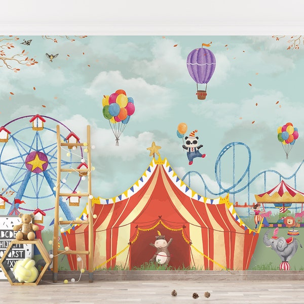Circus Wall Mural - Etsy