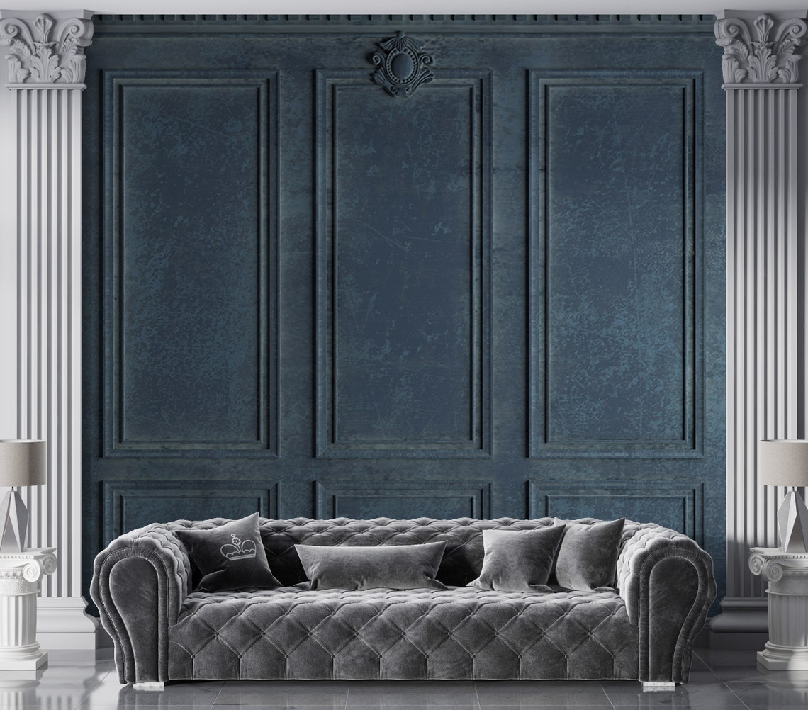 French Wall Decor Pattern 3D Look Effect Wallpaper. Vintage - Etsy