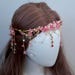 Sakura Flower Crown Headband, Handmade Cherry Blossom Tiara, Pink ...